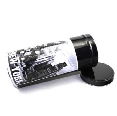 China Fancy Round Tea Tin Box / Round Tin Cans With Air Tight Inner Lid For Packaging Tea Food for sale