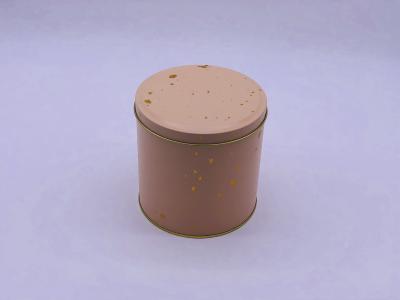 China Fashionable Cylindrical Round Tin Box , CMYK Color Tin Packaging Box for sale