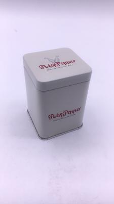 China Metal Child Proof Square Tin Box / Food Grade Tin Packaging Containers for sale