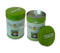 China 67mm Printed Airtight Kaldi Round Tin Box for sale