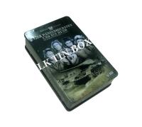 China Blue Dvd Cd Rectangular Storage Tins With Ps Tray Rectangular Tin Containers for sale