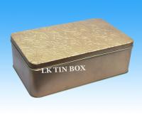 China Small Empty Metal Rectangular Tin Box Packaging For Toys , Metal Rectangle Box for sale
