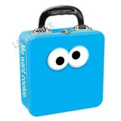 China Food Grade Metal Mini Lunch Tin Box Container Glossy Varnish For Christmas Toys for sale