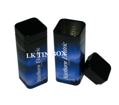 China Chewinggum Small Tin Box Packaging Metal Square Tube Box 30 X 30 X 82 mm for sale
