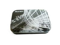 China Hinged Tin Box Rectangular Small Tin Boxes Metal Tin Canister CMYK Printing for sale