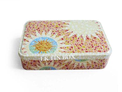China New Design Rectangular Chocolate Candy Tin Box For Christmas And Wedding for sale