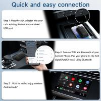 China Fast Android Auto Wired To Wireless Adapter A2A Ai Box Built In Cuttingedge Dual Band Wifi for sale