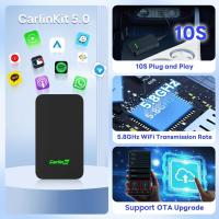 China U2W Car Carplay Wired To Wireless Adapter Portable Multimedia Wireless Car Play Ai Box for sale