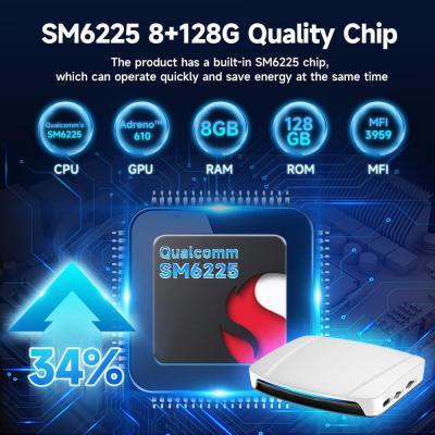 China Carlinkit Tbox UHD TV Box Android 13 Wireless Adapter CarPlay AI Box SM6225 8Gb Adapter 4K HD Video Output for sale
