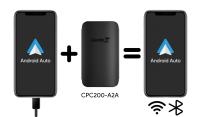 China CPC200-A2A Wired To Wireless Android Auto Adapter Compatible 98% Car Models Carplay for sale