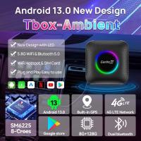 China Multi Media Cpc200 Tbox 8G 128Gb Up To 512Gb Android 13 SM6625 Wireless Adapter Carplay Dongle Youtube Netflix Ai Tv Box for sale