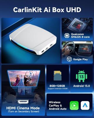 China Wireless Adapter Carplay & Andriod Auto to Multi Media -  Ai BoxDongle for Netflix
TBox-UHD  4Gb 64Gb SMD660 Android 13 for sale
