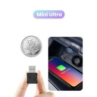 China NEW Mini Ultra Original Wired to Wireless Adapter Carplay and  Android Auto Steering Wheel Knob Control Ai Box Usb Car Play Dongle for sale
