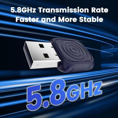 China 5.8GHz WiFi Frequency Dual core 1.0GHz MIPS CPU Mini Ultra Adapter for Carplay Android Auto Steering Wheel Control USB AI Box for sale