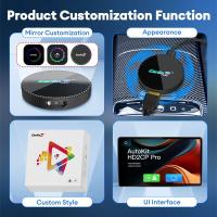 China Wireless Adapter Carplay Android Auto HD2CP PRO Auto Radio Adapter TV Ai Box Car Play 5V±0.2V 1.0A Power Input for sale