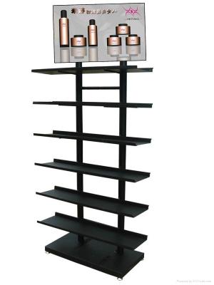 China Multifunctional Exhibition Display Stands / Cometisc Retail Merchandising Racks for sale
