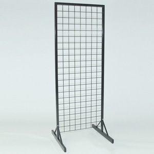 China Black Shop Display Fixtures Grid Display Racks With Frame 26