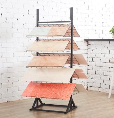 China 2 Sides Delicate Floor Tile Display Stand for sale