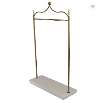 China Shopping Mall Clothing Store Display Fixtures , Brass Retail Display Racks for sale