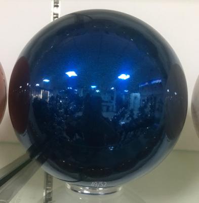 China Stainless Steel Mirror Ball Garden Ornament Visual Display Props Ceiling Suspension for sale