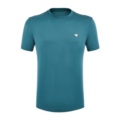 China Men's Custom Logo T-Shirt 100% Cotton 170-120 GSM Blank Tee for Branding and Promotional Use for sale