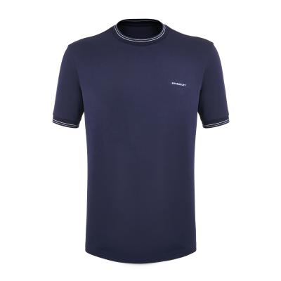 China Custom Embroidered Men's Cotton T-Shirt 170-120g Fabric Weight Large Size OEM Manufacturing for sale