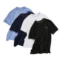 China Custom Embroidered Men's Cotton T-Shirt 170-120g Fabric Weight Large Size OEM Manufacturing for sale