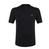 China Custom Logo Men's O-Neck T-Shirt 170-120g Fabric with Anti-Wrinkle Anti-Shrink Features for OEM/ODM Service for sale