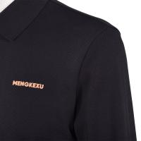 China Men's Long Sleeve Polo Shirt 95 Cotton 5 Spandex Skin-Friendly Breathable Custom Logo for sale