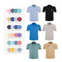 China High Elasticity Custom Polo T Shirt Uniform 170-120gsm Cotton Breathable Skin Friendly for sale