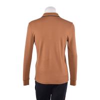 China Anti-Pilling Plain Color Polo Shirt 170g Cotton Custom Logo Men Long Sleeve for sale
