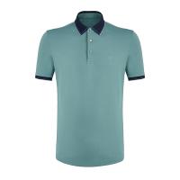 China Custom Embroidered Cotton Polo T-Shirts Moisture Wicking 170g Fabric for Casual Work for sale