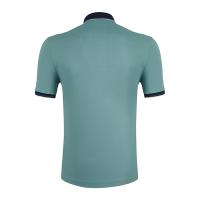China Custom Golf Polo Shirts 95% Polyester 5% Spandex 170-120g Fabric with Black Collar for Men for sale