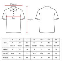 China Custom Golf Polo Shirts 95% Polyester 5% Spandex 170-120g Fabric with Black Collar for Men for sale