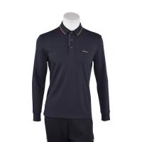 China Custom Design Men's Long Sleeve Polo Shirt 100% Cotton 170-120gsm Anti-Wrinkle ODM OEM for sale