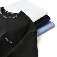 China Custom Blank Heavy Weight Oversized Knitted Cotton T Shirt for Men 170-120G for sale