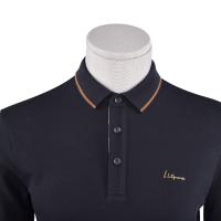 China Men's Quick Dry Cotton Polo Shirt with Stand-Up Collar and Green Printing - 170-120g Fabric Weight - ODM/OEM Service for sale