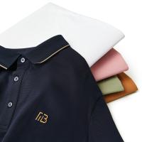 China Polyester Golf Men'S Polo Shirts Breathable with Solid Color Custom Logo for sale