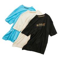 China Men's Short Sleeve Cotton Knitted T Shirt 170-210G Anti Wrinkle Breathable for sale