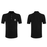 China Men's Custom Color Polo Shirt 100% Cotton 95% Cotton 5% Spandex Fabric Gym Short Sleeve for sale