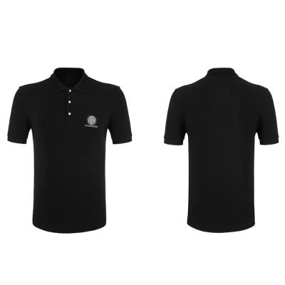 China Men's Custom Color Polo Shirt 100% Cotton 95% Cotton 5% Spandex Fabric Gym Short Sleeve for sale