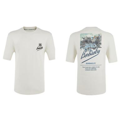 China Custom Color Logo 100% Cotton Oversize T-Shirt 170-120G Embroidered Short Sleeve Men for sale