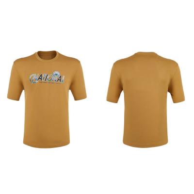 China Custom Men Short Sleeve T Shirt 170g 100% Cotton Plain Knitted Fabric Puff Screen Printing for sale