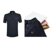 China 100% Cotton Men's Plain Polo T-Shirt 170g Breathable Anti-Wrinkle Short Sleeve for sale