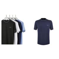 China O Neck Cotton Knitted Fabric Oversized Sport T Shirt for Men Custom Logo 170g for sale