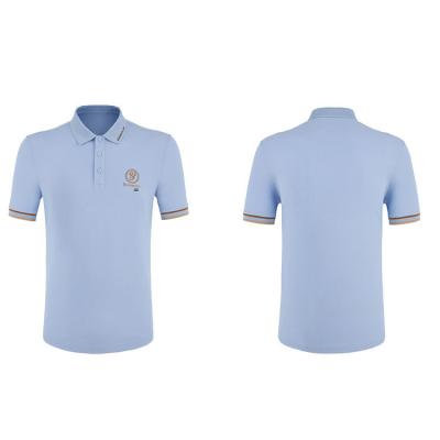 China Men's Slim Fit Short Sleeve Polo Shirt 100% Cotton Custom Logo ODM/OEM 170-120G for sale