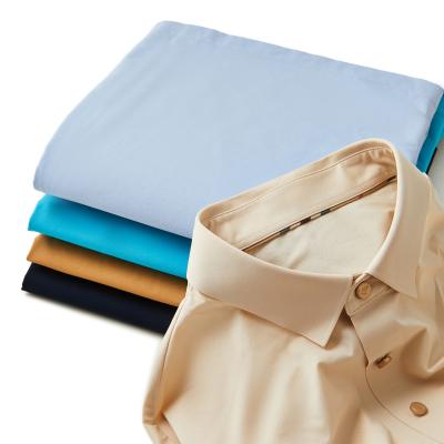 China Men's Golf Business Polo Shirt 95% Cotton 5% Spandex 170-120g Fabric Weight Anti-Wrinkle Performance Uniform for sale