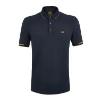 China Custom Logo Short Sleeve Polo T Shirt 95% Polyester 5% Spandex 170-120g Men for sale