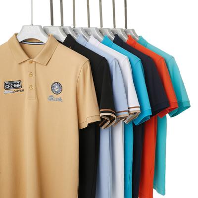 China Men's Pullover Polo Shirt with Needle Detection - 95% Polyester 5% Spandex, 170-120g Fabric Weight, Anti-Wrinkle & Anti-Shrink Properties for sale