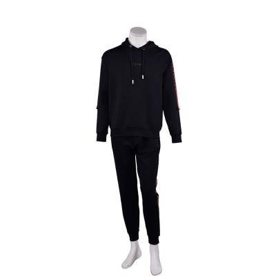 China Custom Men's Windproof Tracksuit Set 380-400g Cotton-Spandex Blend for Daily Wear and Active Lifestyle for sale